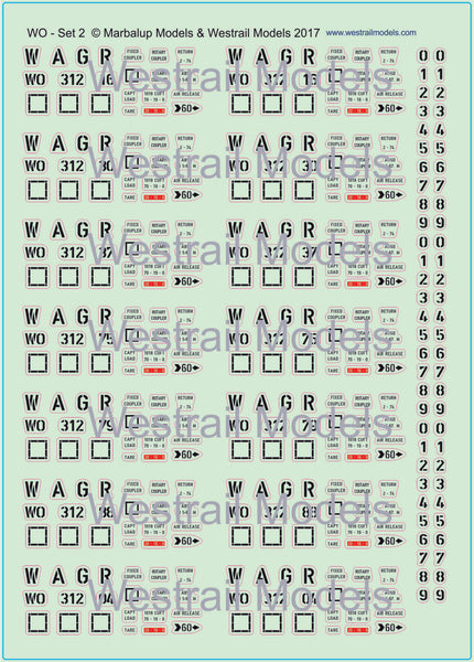 WO Iron Ore Wagon Decals - HO Scale – Westrail Models